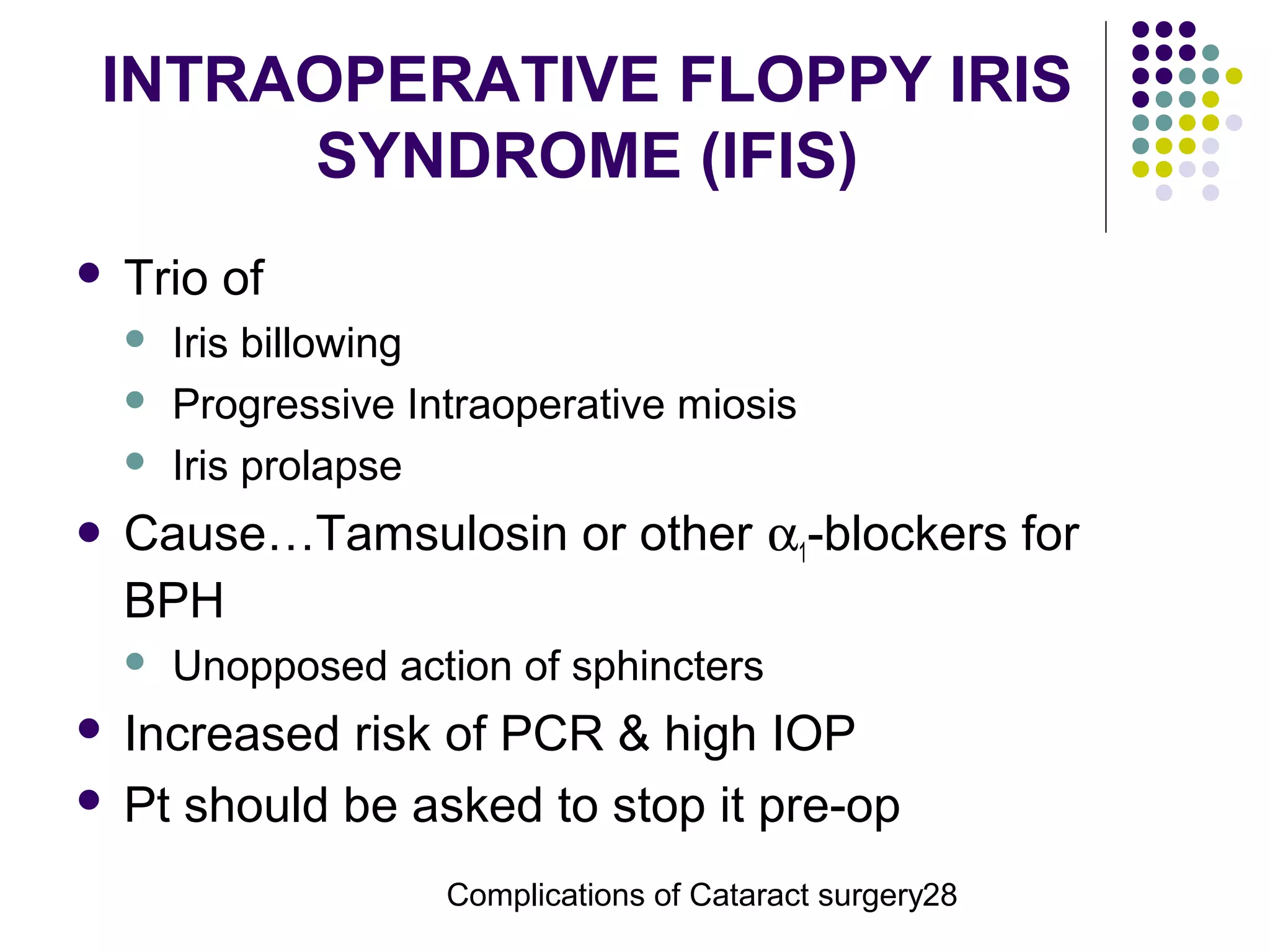 Cataract surgery complications | PPT