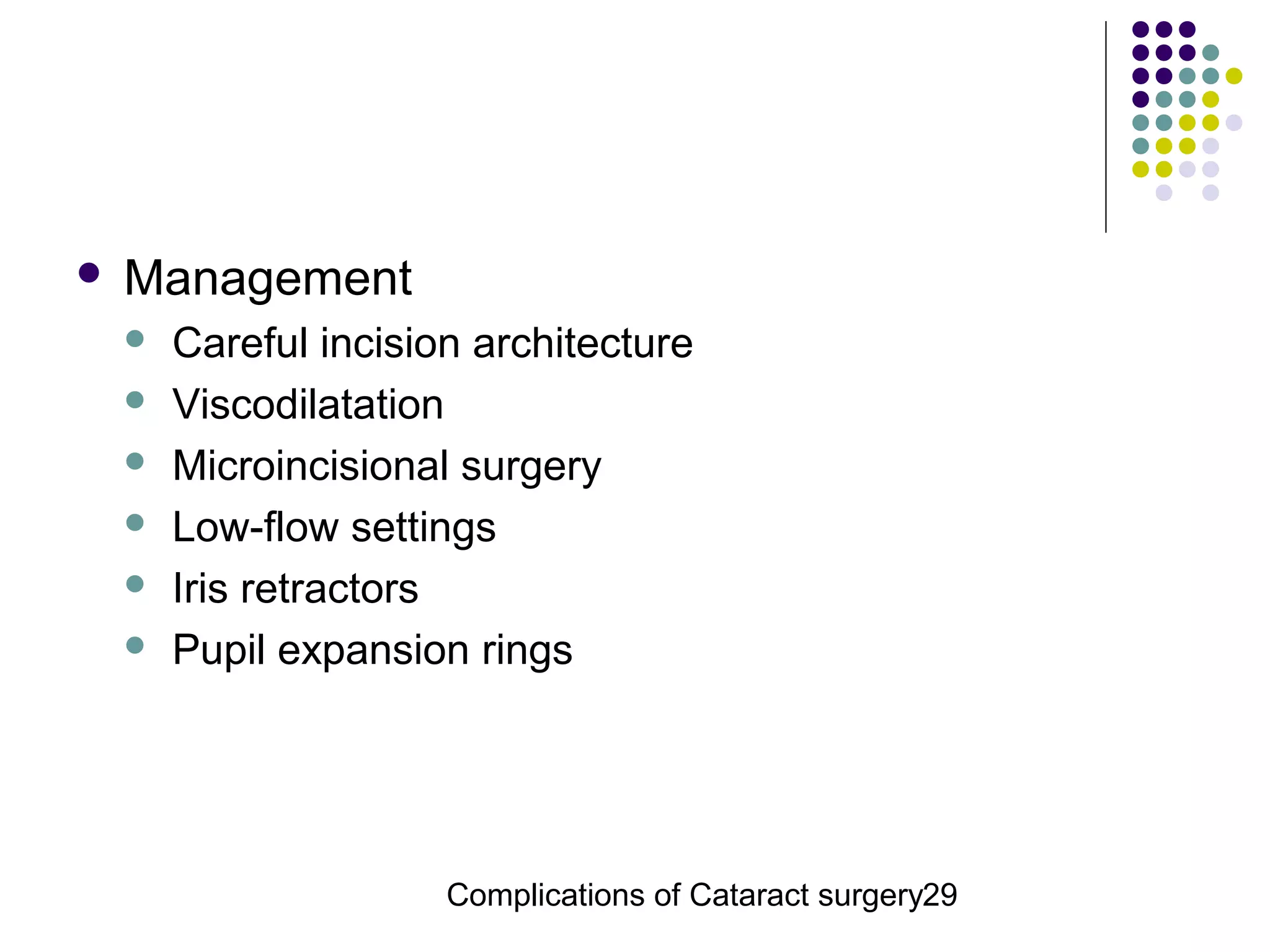 Cataract surgery complications | PPT