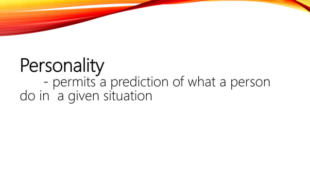 Cattell's Theory of Personality | PPTX | Mental Health | Diseases and ...