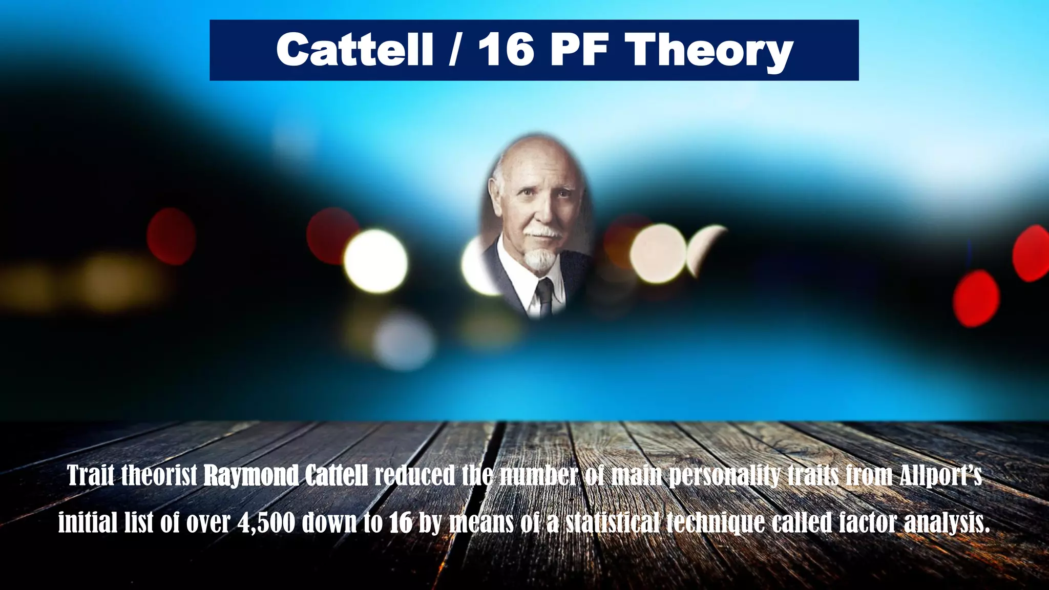 Cattell's 16 PF Trait Theory | PDF