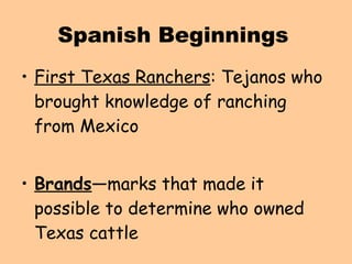 Cattle cowboys and railroads | PPT