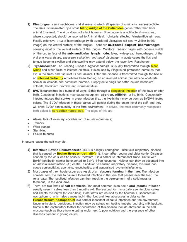 Cattle disease | PDF