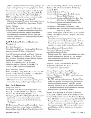 Cattle Production: Considerations for Pasture-Based Beef and Dairy ...