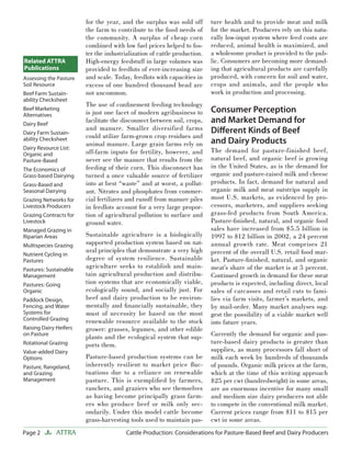 Cattle Production: Considerations for Pasture-Based Beef and Dairy ...