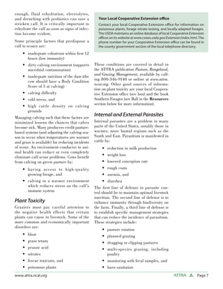 Cattle Production: Considerations for Pasture-Based Beef and Dairy ...