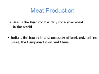 Cattle production | PPTX