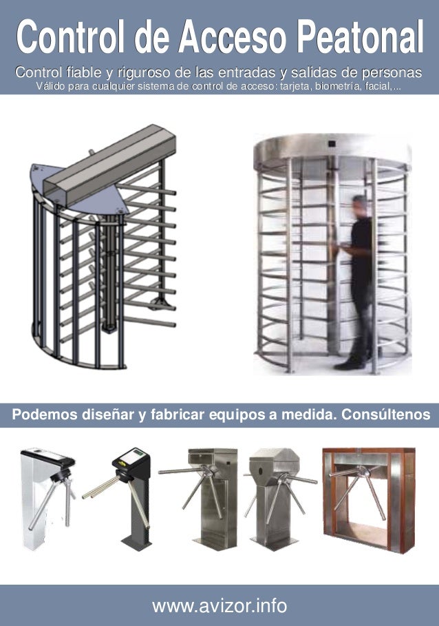 Catálogo Equipos Control de Acceso Peatonal