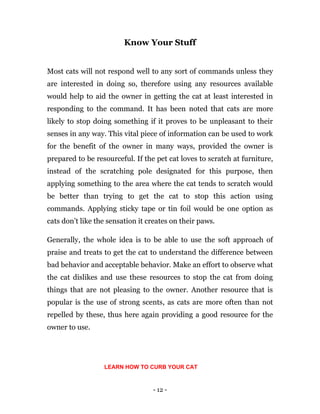 Cat training techniques | PDF