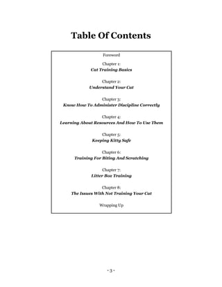 Cat training techniques | PDF