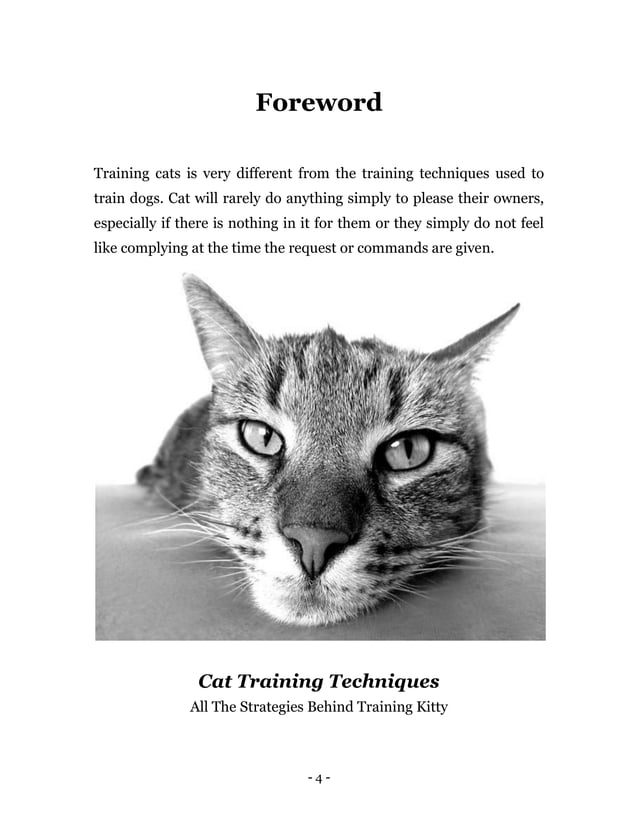 Cat training techniques | PDF