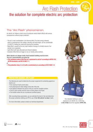 CATU Arc Flash Protection Clothing Brochure | PDF