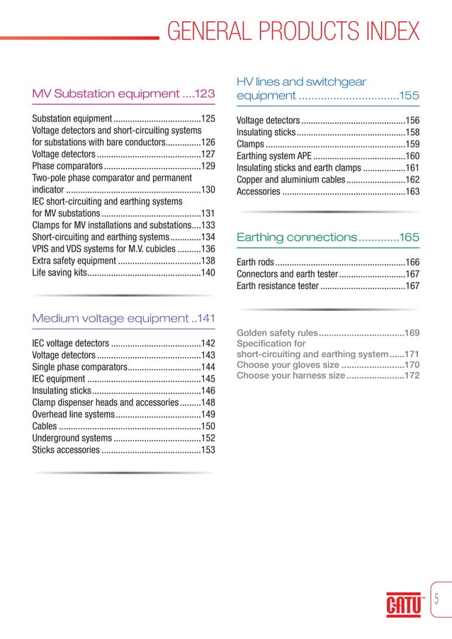 CATU Electrical Safety 2015 Catalogue | PDF | Home Security | Home & Garden