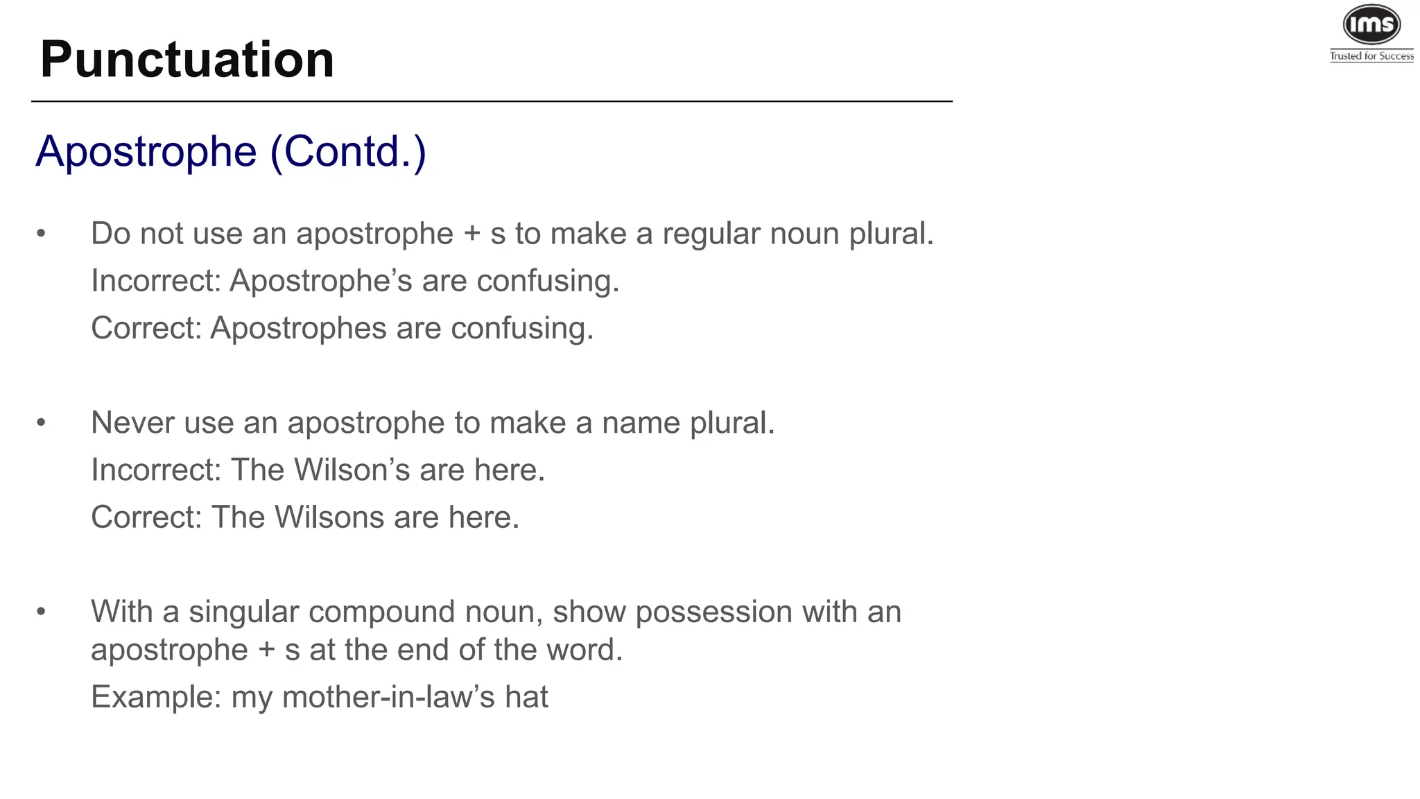 Punctuation (Part of speech Types), English Language | PPTX