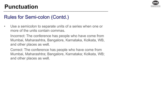 Punctuation (Part of speech Types), English Language | PPT