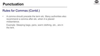 Punctuation (Part of speech Types), English Language | PPTX