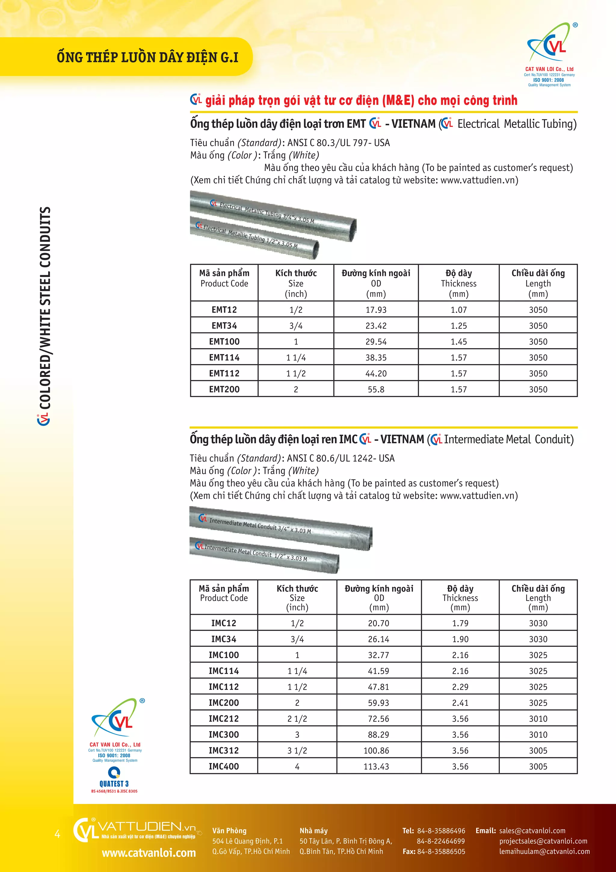Catvanloi.vn cung cấp ống luồn dây điện thép ống ruột gà - steel ...