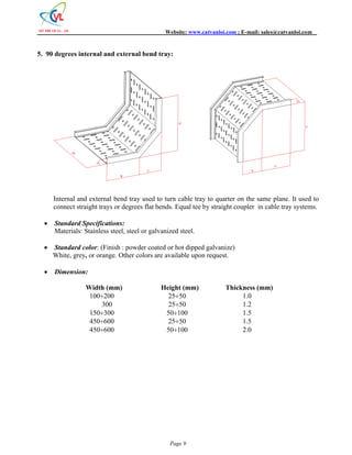 Cat van loi cable tray - cable ladder - trunking catalog | PDF ...