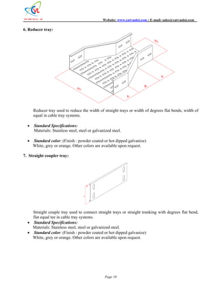 Cat van loi cable tray - cable ladder - trunking catalog | PDF ...