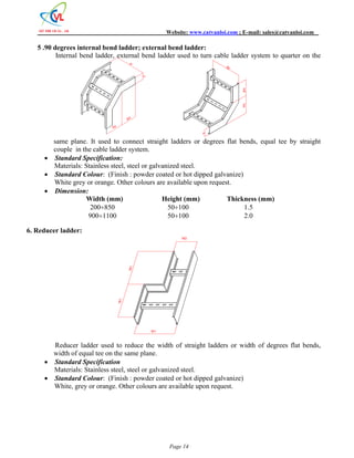 Cat van loi cable tray - cable ladder - trunking catalog | PDF ...