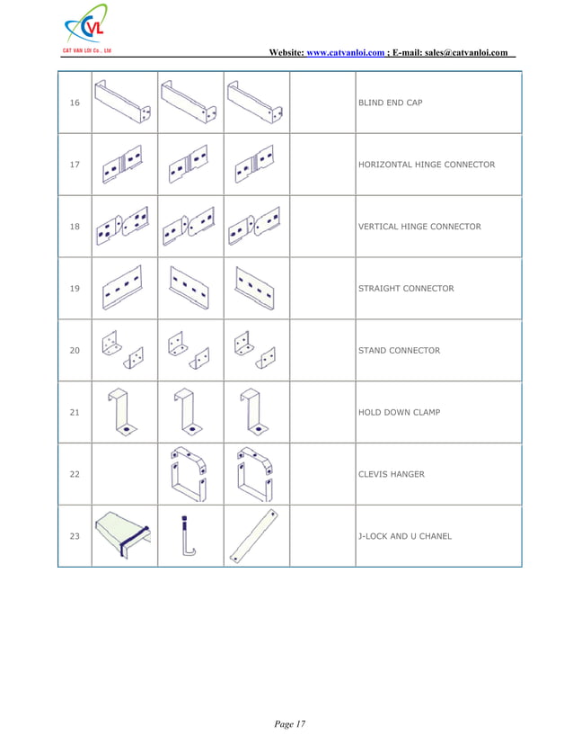 Cat van loi cable tray - cable ladder - trunking catalog | PDF ...