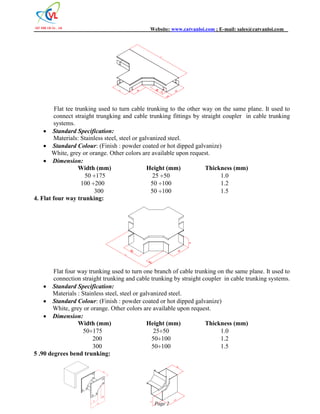Cat van loi cable tray - cable ladder - trunking catalog | PDF ...