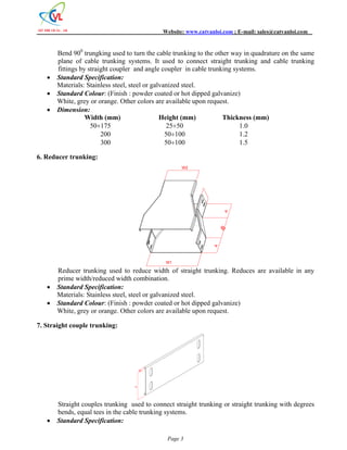 Cat van loi cable tray - cable ladder - trunking catalog | PDF ...