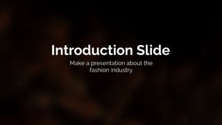 Catwalk Fashion Presentation Template | PDF