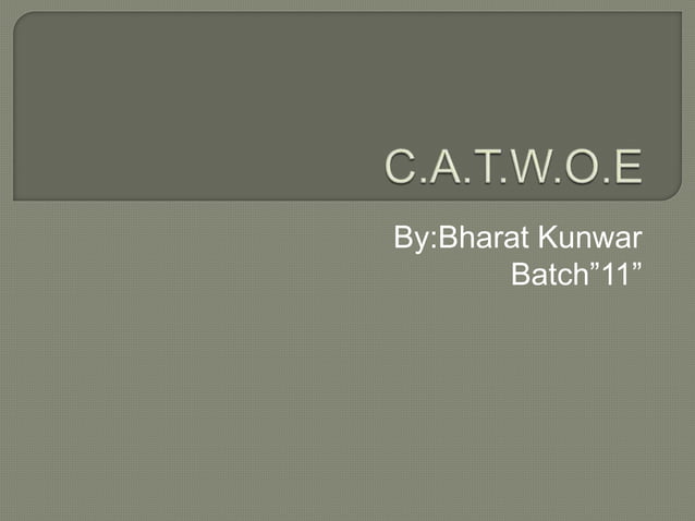 CATWOE | PPT