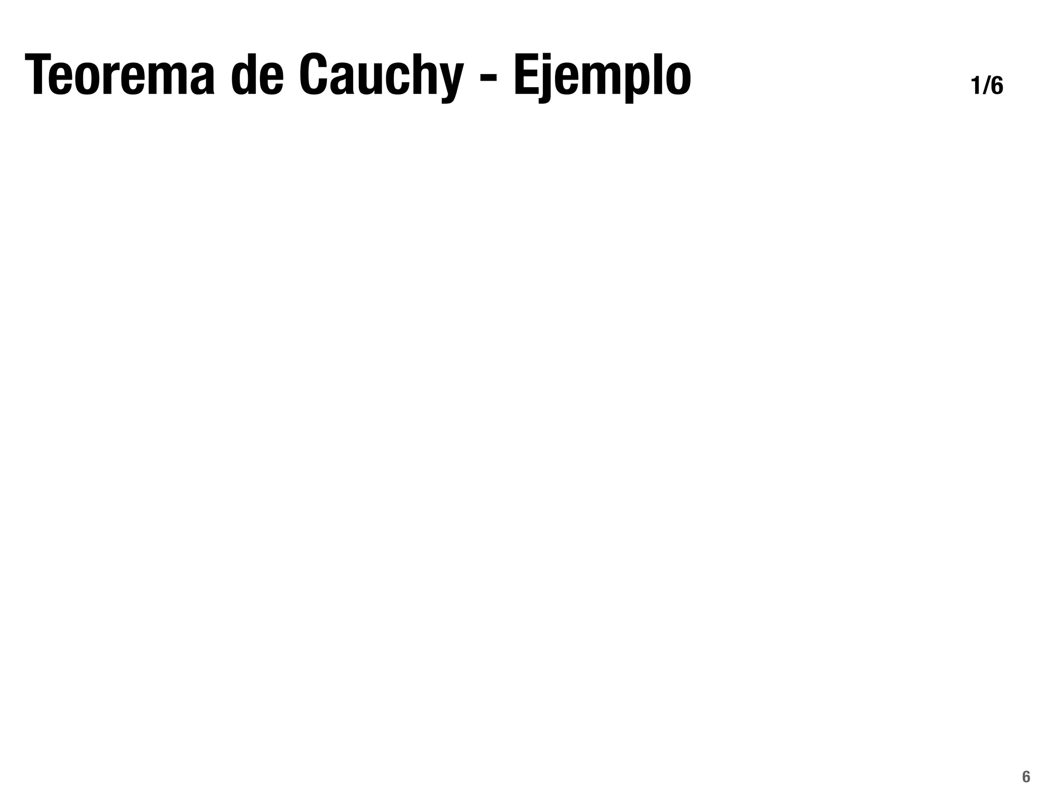 Teorema de Cauchy | PPT