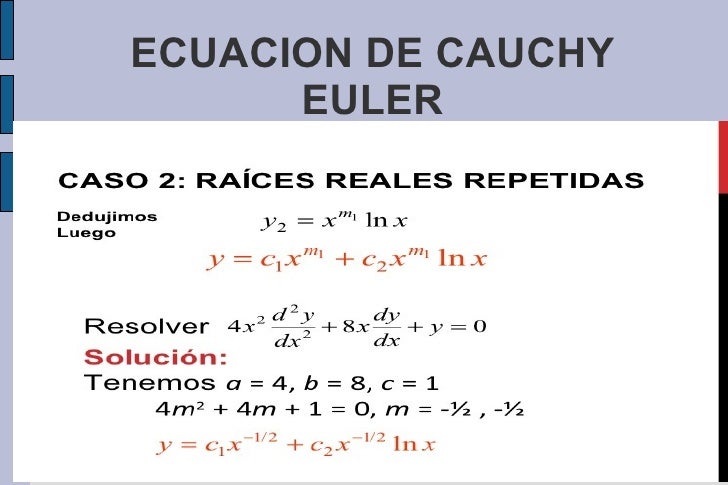 Cauchy euler