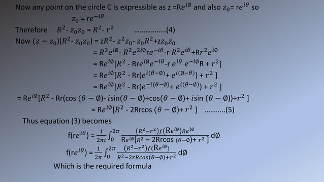 Cauchy integral formula.pptx | Physics | Science