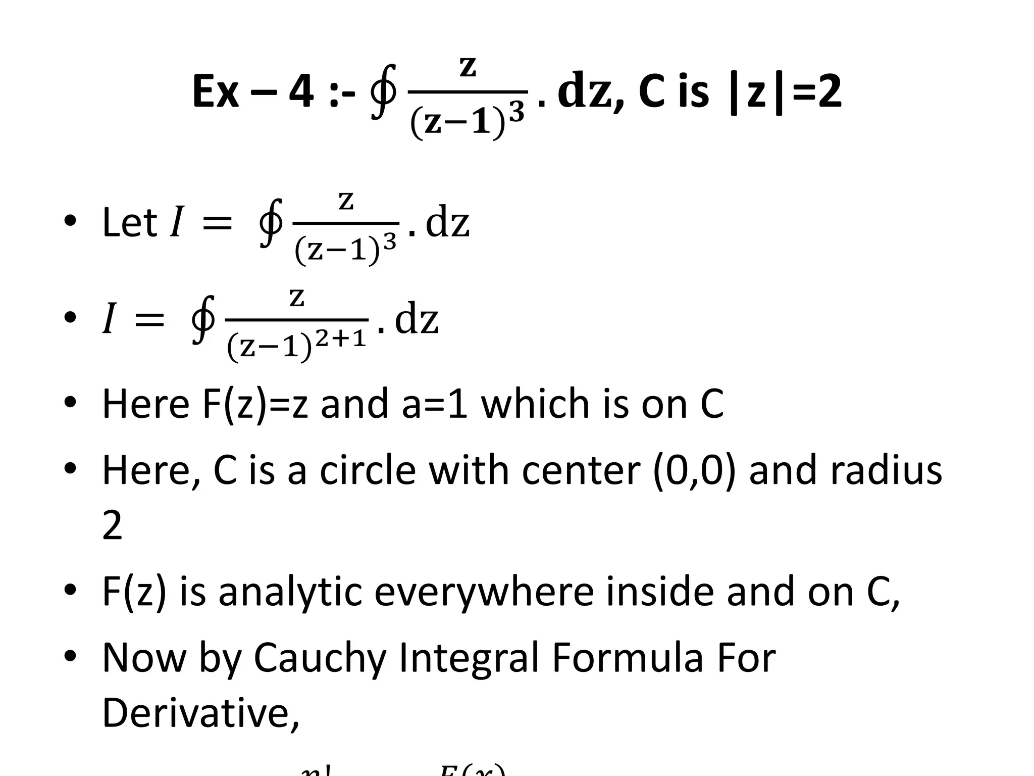 Cauchy Integral Theorem And Formula Complex Variable And Numerical Method