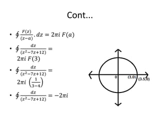 Cauchy integral theorem & formula (complex variable & numerical method ) | PPTX
