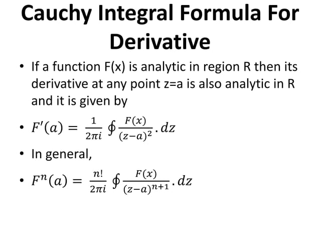 Cauchy integral theorem & formula (complex variable & numerical method ...