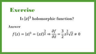 Cauchy riemann equations | PDF