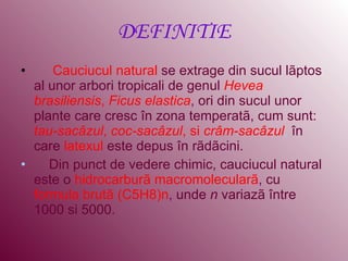 Cauciuculprezentare | PPT