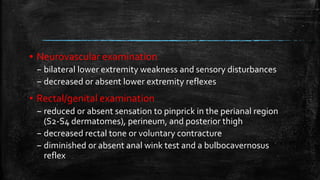 Cauda equina syndrome | PDF