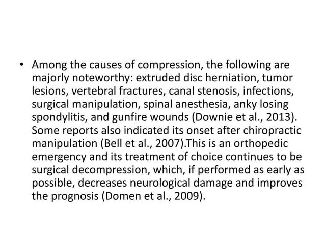 Cauda equina syndrome bowel dysfunction | PPT