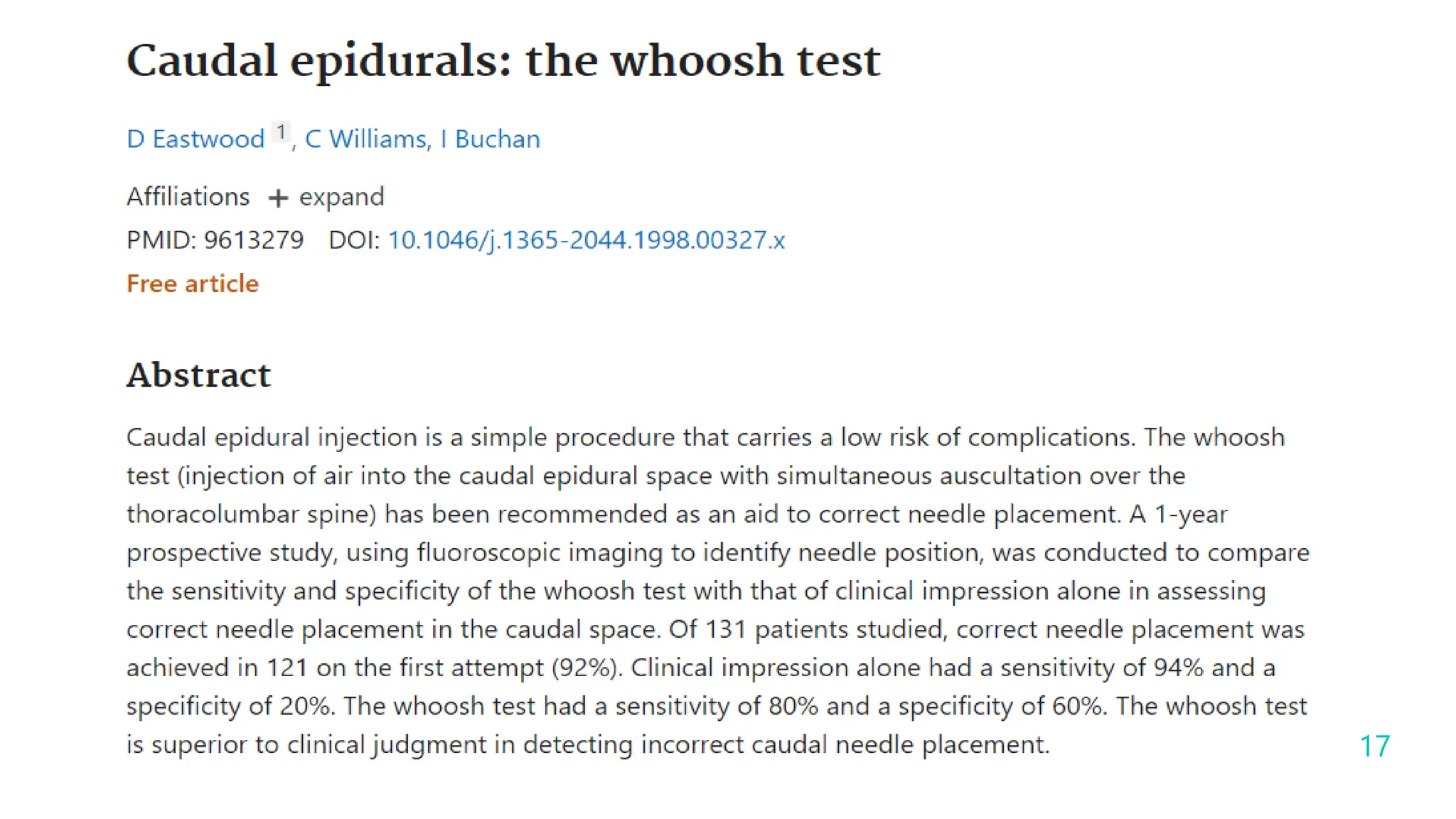 CAUDAL BLOCK and caudal anaesthesia in children | PPTX