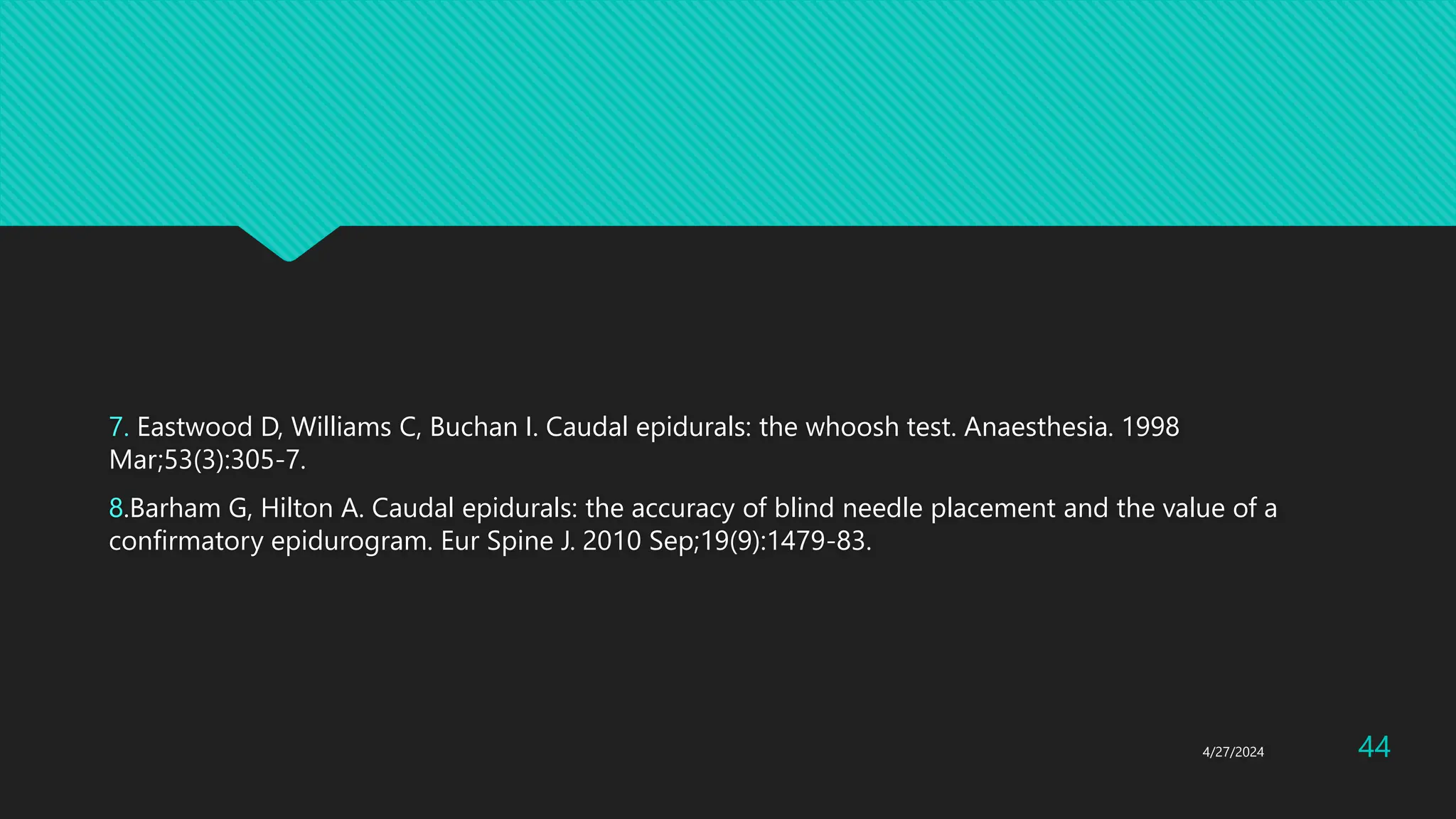 CAUDAL BLOCK and caudal anaesthesia in children | PPTX
