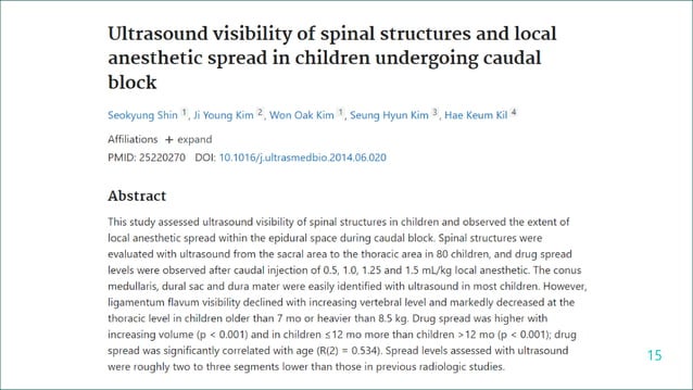 CAUDAL BLOCK and caudal anaesthesia in children | PPTX