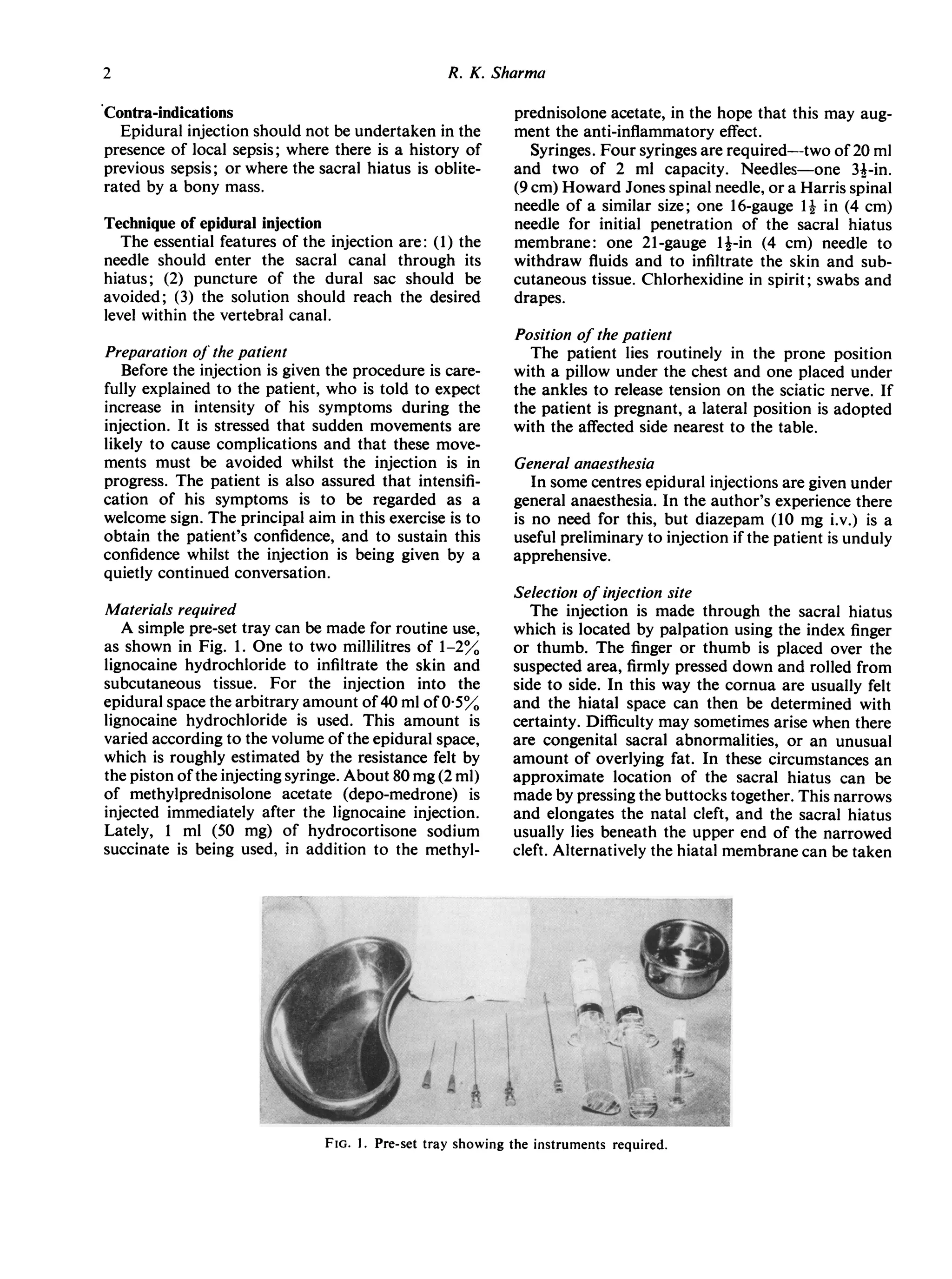 Caudal epidural injection | PDF