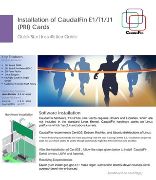 Installation of DAHDI, libpri and Asterisk | PDF