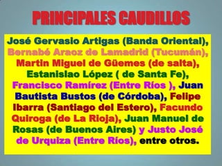 Caudillos del siglo xix | PPTX