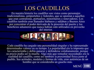 Caudillos I | PPT