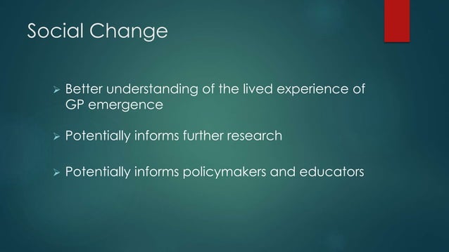 Dissertation proposal defense slideshow; phenomenology, qualitative ...