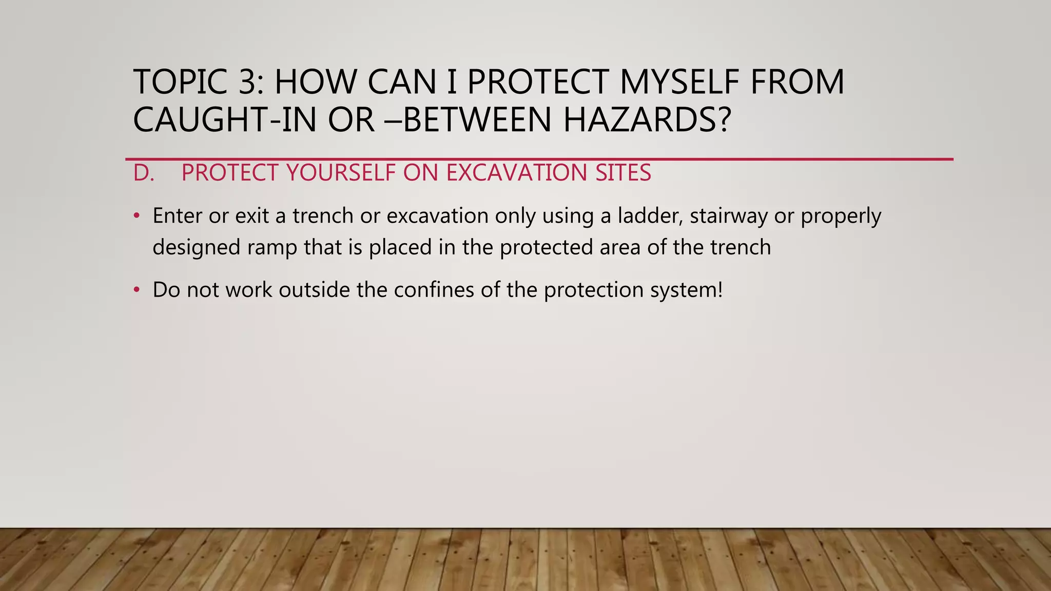 Caught in or -between hazards 2019 | PPTX