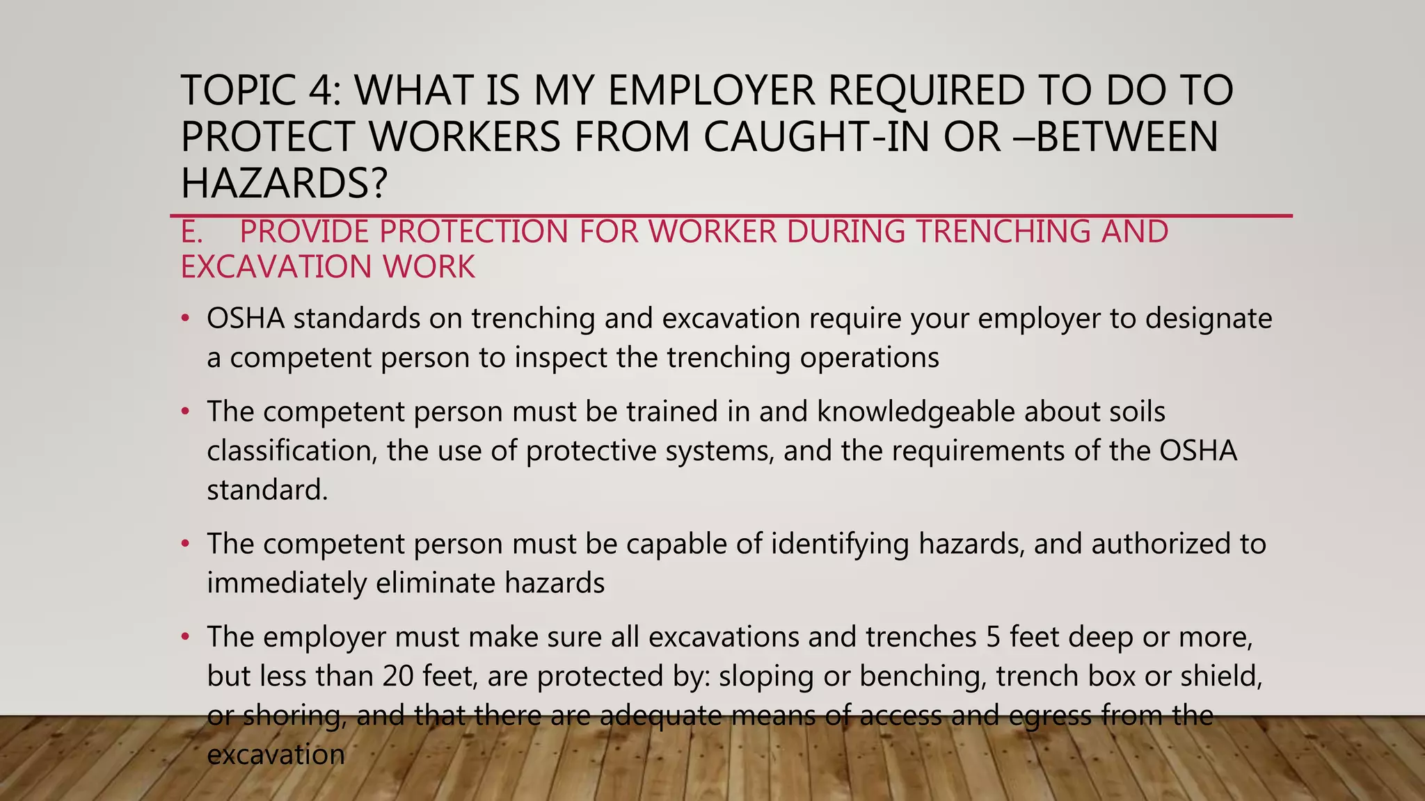 Caught in or -between hazards 2019 | PPTX