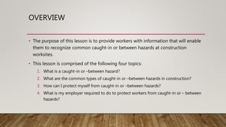 Caught in or -between hazards 2019 | PPTX