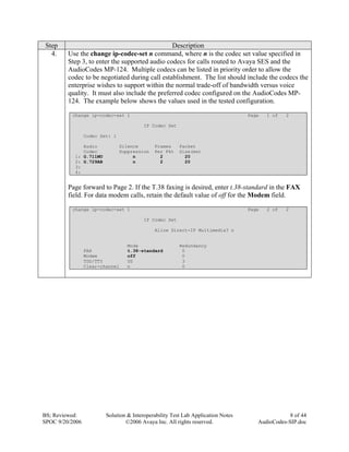 Cấu hình bắt tay giữ tổng đài Avaya và Gateway Audiocodes mediapack 124 ...